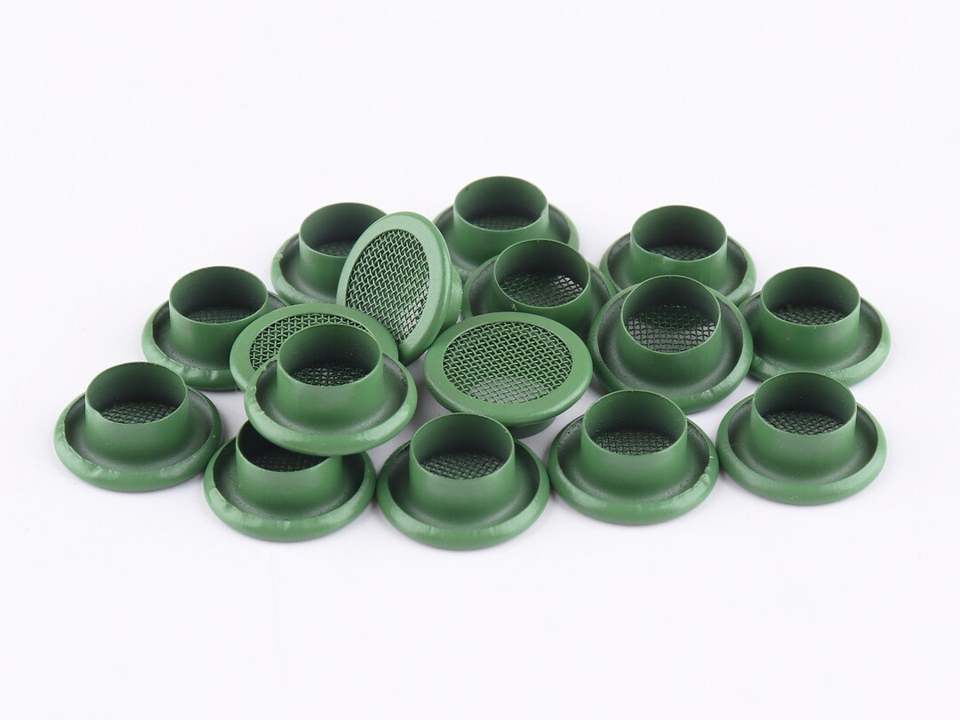 Green Eyelet Grommet Mesh Grommets Round Metal Eyelets Brass Eyelet ...