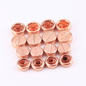 Rose Gold Rapid Rivet Double Cap Rivets Small Rivets Round Rivets for ...