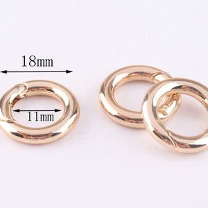 Mini Spring Gate Ring Round Spring Ring Trigger Ring O Ring Snap Clasp ...