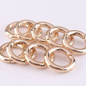 Mini Spring Gate Ring Round Spring Ring Trigger Ring O Ring Snap Clasp ...