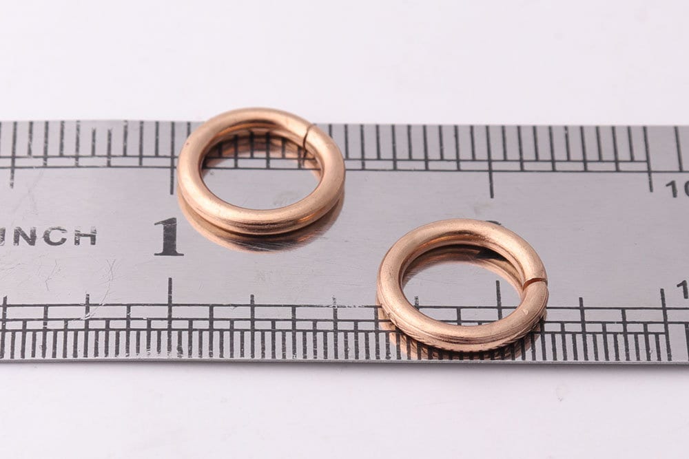 30pcs Bulk Jump Rings 13mm2mm Rose Gold Jump Rings Closed - Etsy