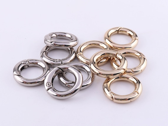 Mini Spring Gate Ring Round Spring Hook O Ring Snap Clasp Push | Etsy
