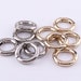 6pcs Antique Brass Spring Gate Ring Round Gate Ring Spring Ring Clasp ...