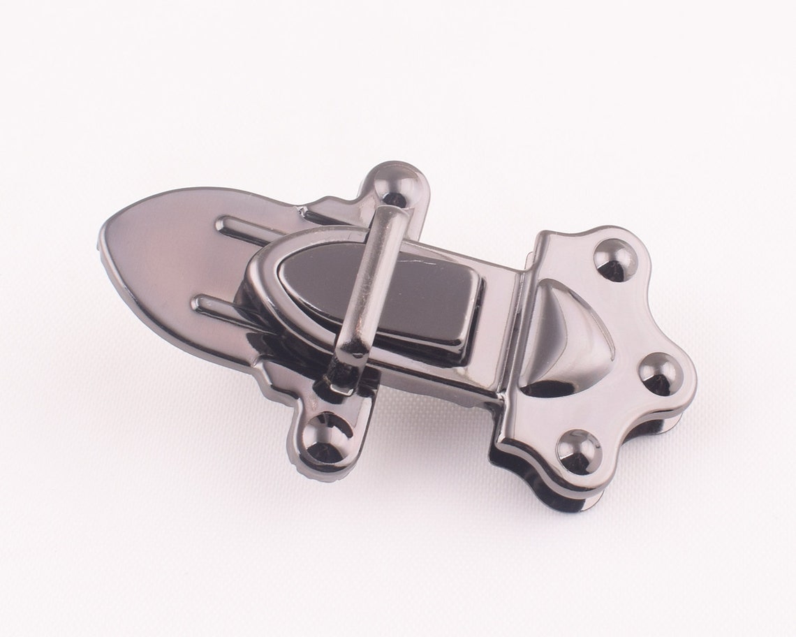 2sets Gunmetal Bag Lock Thumb Lock Thumb Catch Purse Hardware | Etsy