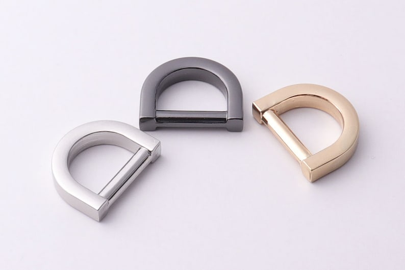 Flat D Rings 12mm1/2inch D-ring Findings Metal D Ring - Etsy
