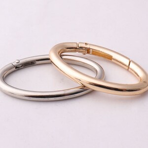 6pcs Spring Gate Ring Oval Spring Rings Oval Gate Ring Keyring - Etsy