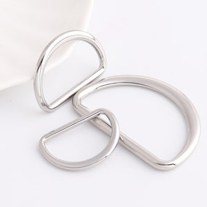 D Rings Purse Rings Strap Connector Rings D Ring Buckle Flat Rings Bag ...
