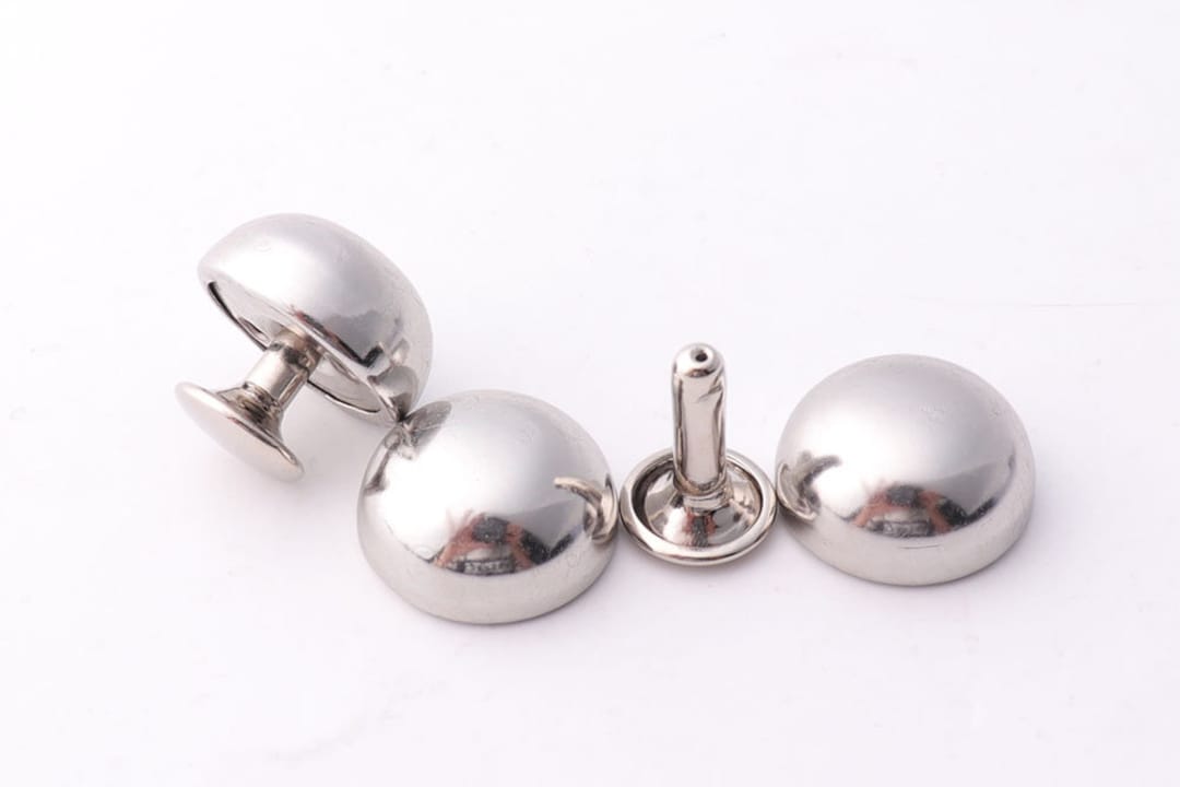 30pcs Round Double Caps Rivets 15mm Dome Rivets Rapid Rivets Studs ...