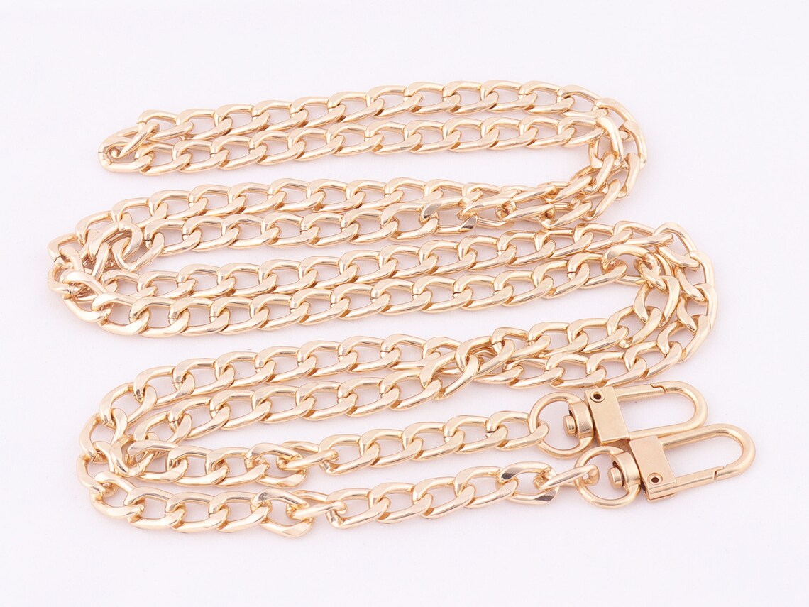 Curb Chain Purse Strap Chain Bag Chain Flat Link Chain With | Etsy