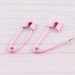 200pcs 19mm Safety Pins Pink Safety Pin Brooch Small Safety Pin Metal ...