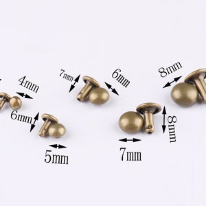 Bronze Rivets Rapid Rivets Double Cap Rivets Round Nailheads ...