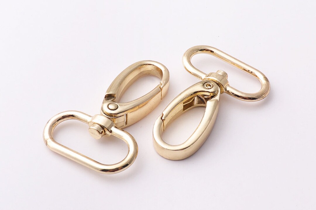 1"inch 25mm Gold Swivel Clasps Push Gate Hook Swivel Snap Hooks Metal ...