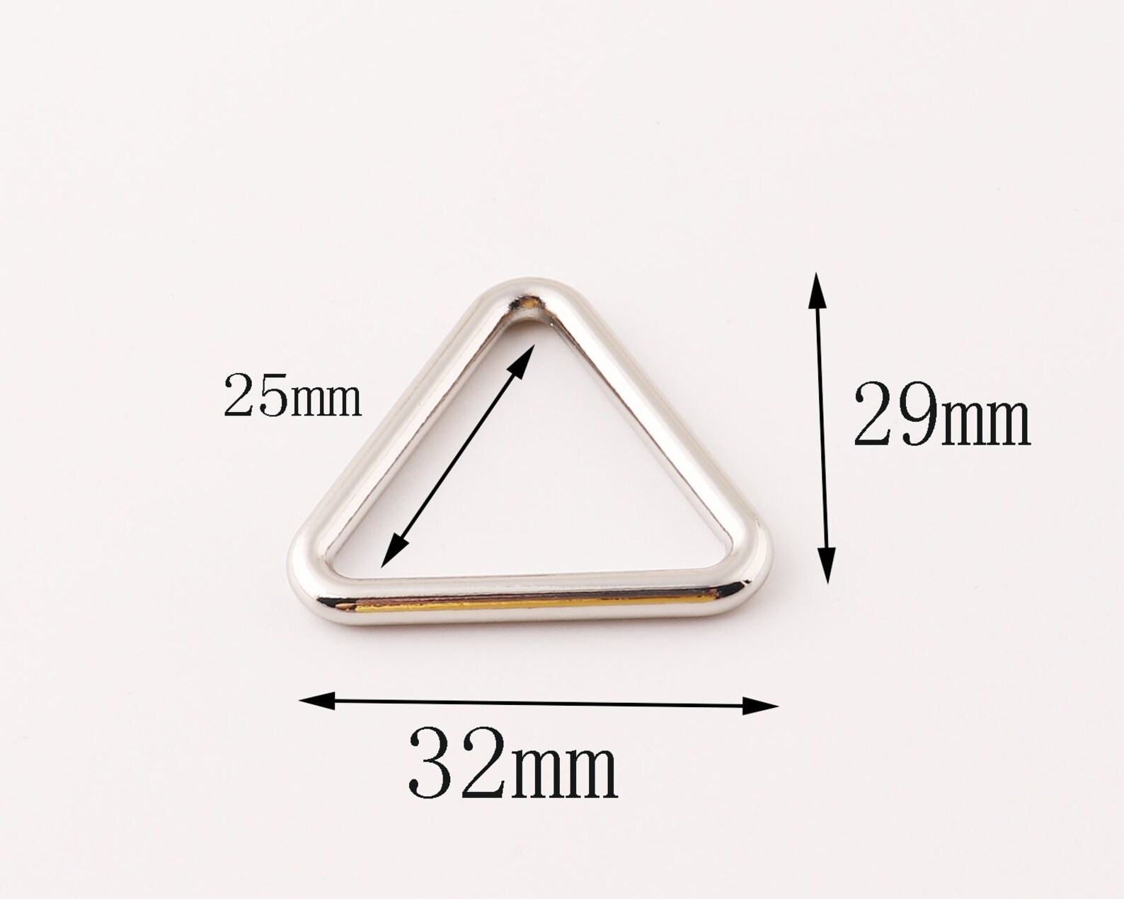 Sliver Triangles Rings for Belt Buckle Bag Webbing Straps - Etsy