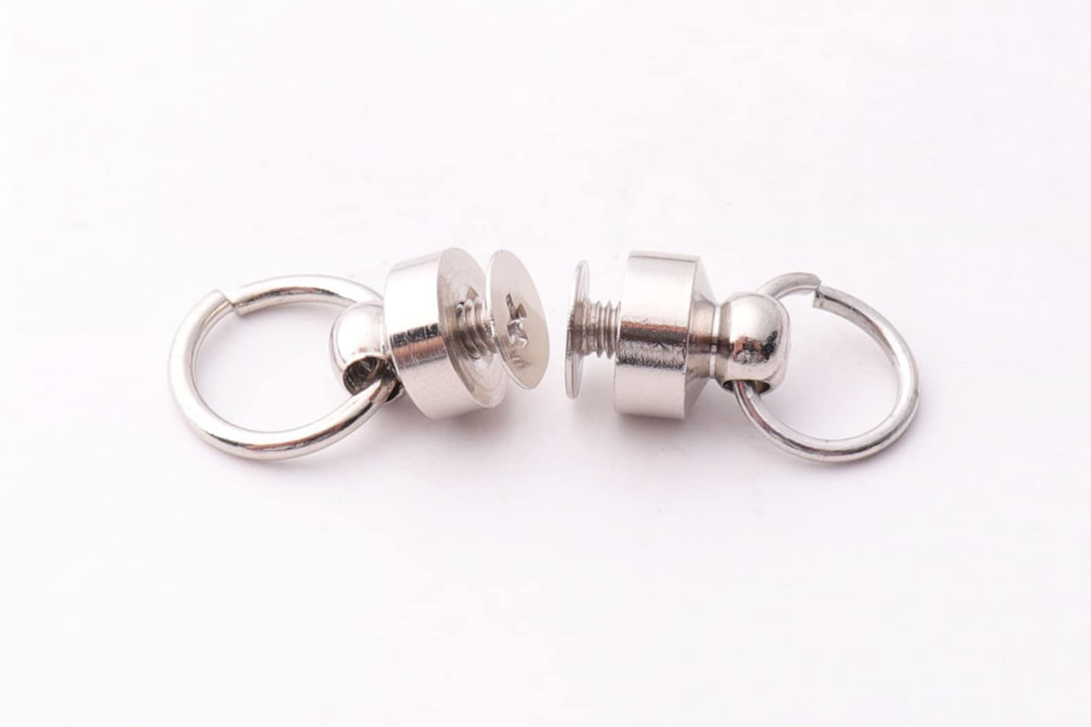 10set Pull Ring With Screw Purse Chain Loops Strap Loops Screw in ...