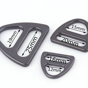 Strap Buckle Triangle Buckle Double Rings Slot and Hole Loop Connect ...