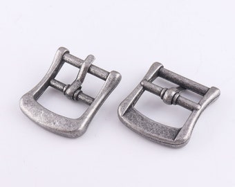 Strap Buckle Belt Buckle Vintage Silver Center Pin Buckle - Etsy