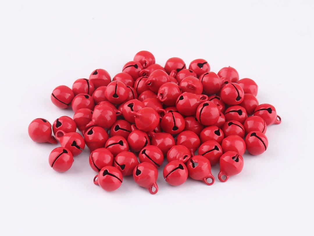 Red Bells Jingle Bells Brass Christmas Bells Sound Bells Ornament Bells ...