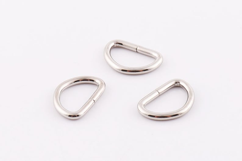 50/200pcs silver D rings 3/810mm Small D Ring metal | Etsy