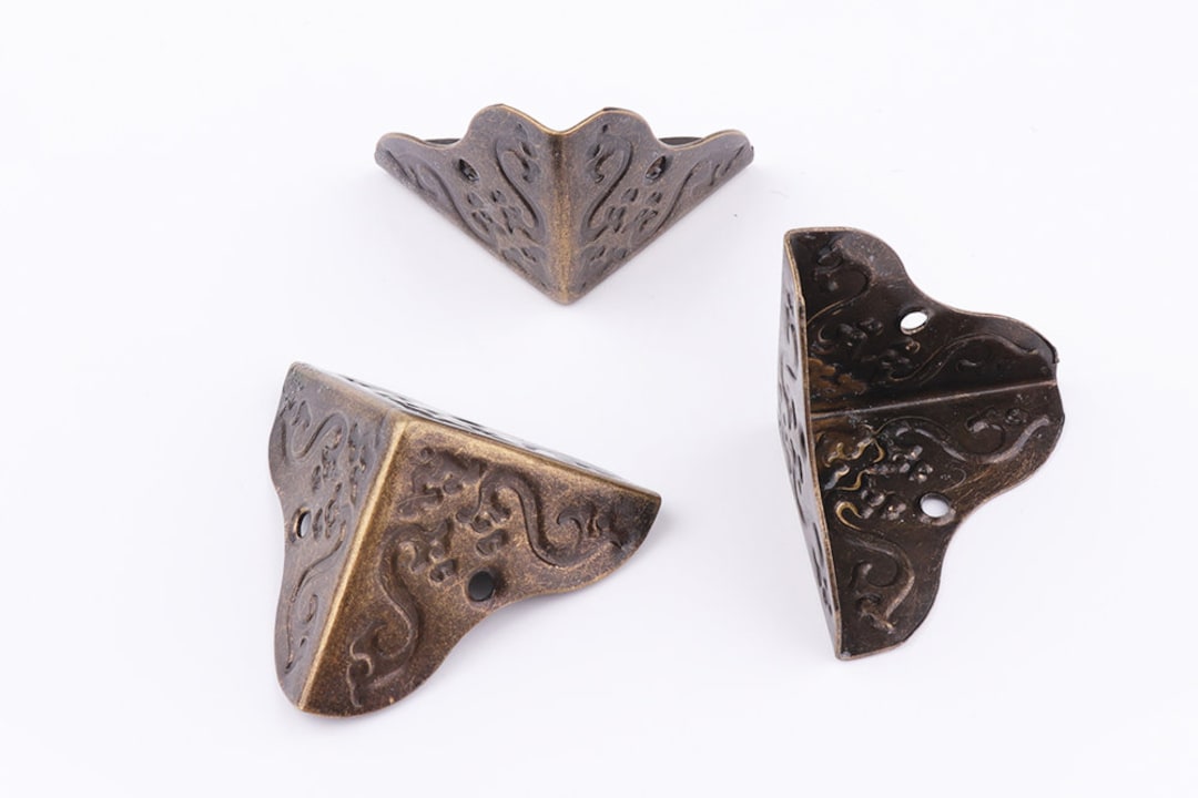 1"1/4"(33mm) Corner Protectors Antique Bronze Metal Corners Decorative ...