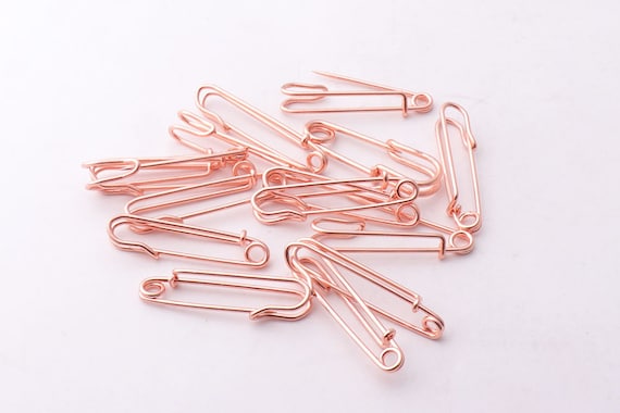 30pcs Rose gold Safety Pins Kilt Pins Broochs Safety Pin | Etsy