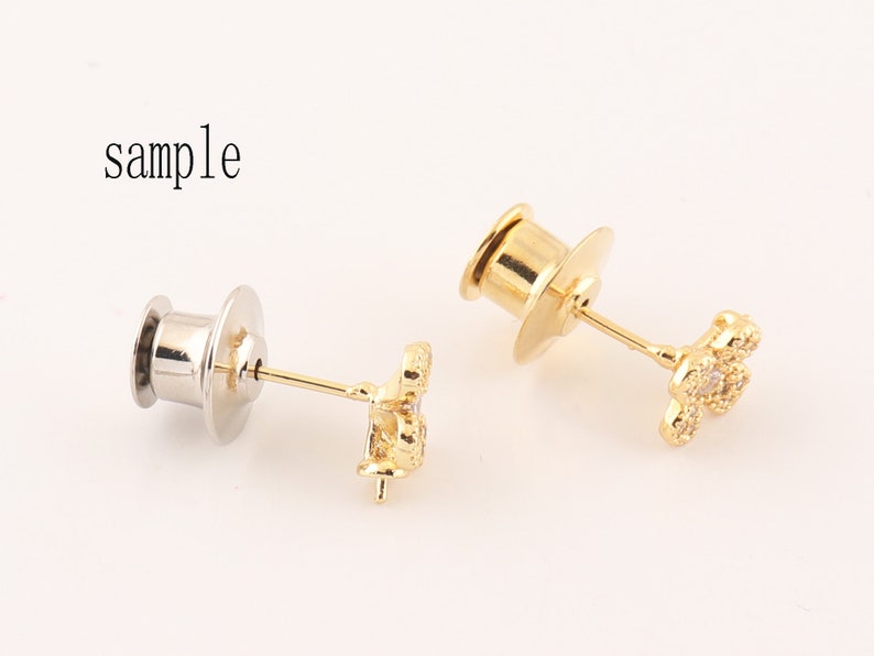 Pin Backs Pin Bases Secure Locking Pin Back Locking Clutch | Etsy