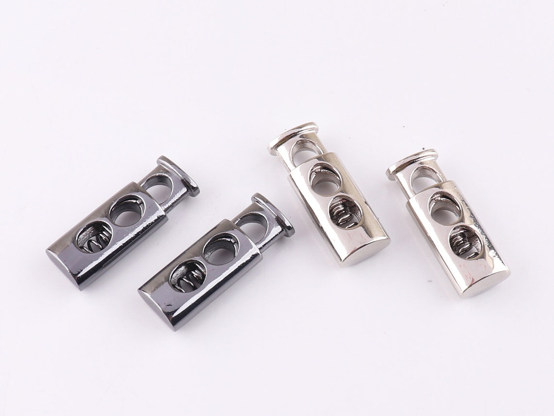 Cord Stopper Double Hole metal Spring Buckle Cord Toggle Lock - Etsy