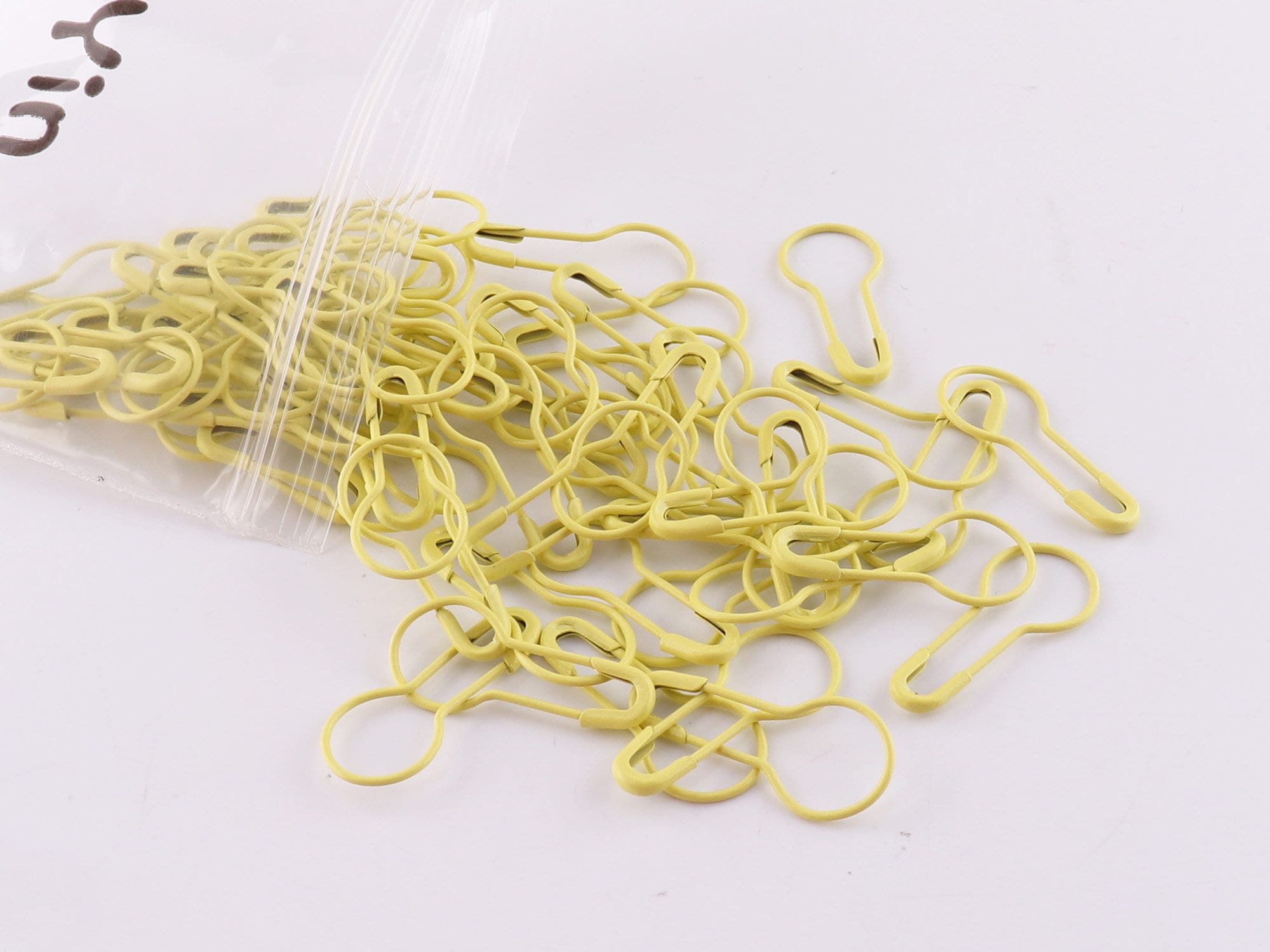 Safety Pins Yellow Coiless Safety Pins Bulb Safety Pins Pear - Etsy UK