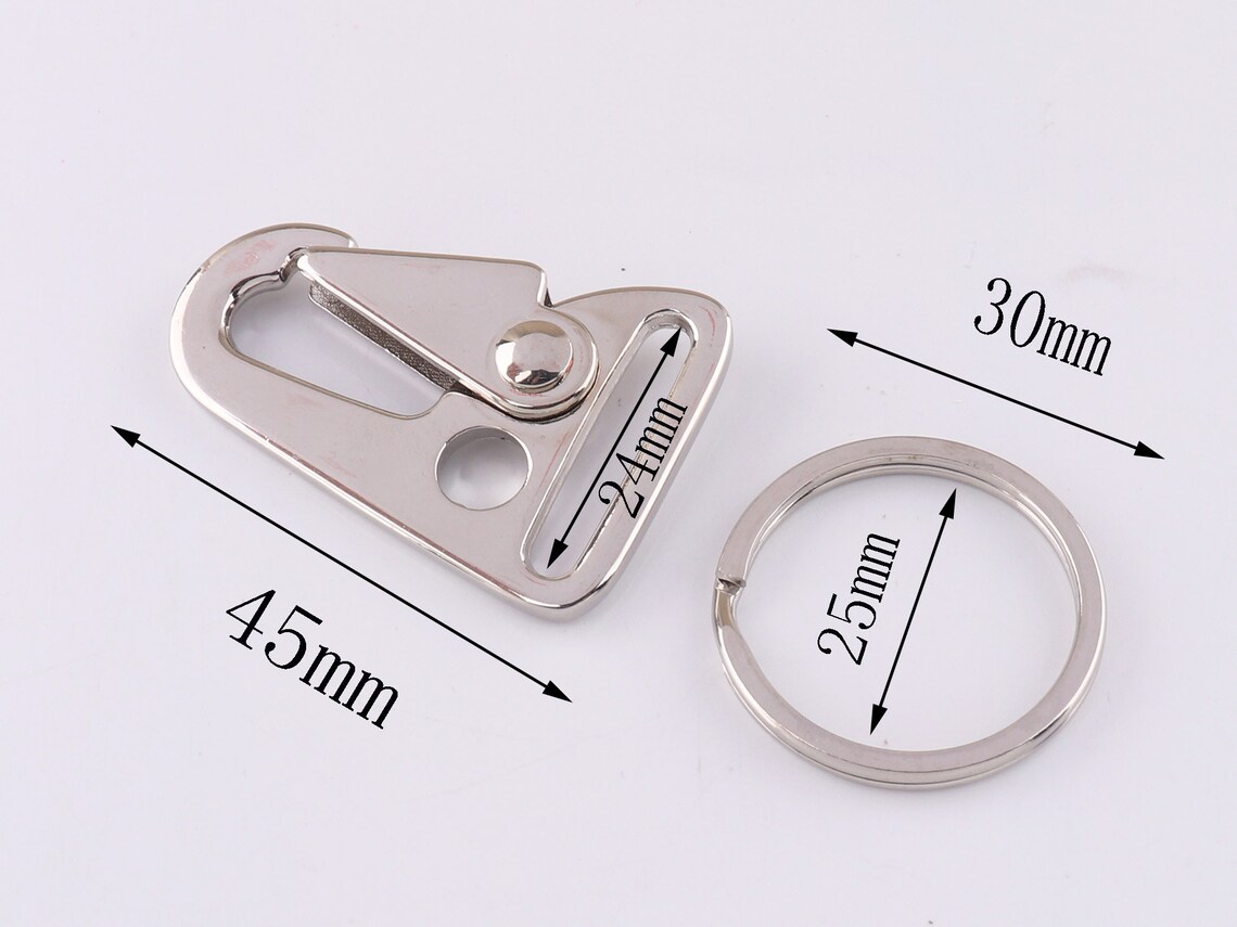 Key Fobspring Hook Snap Clasp With Key Ring Carabiner Key | Etsy