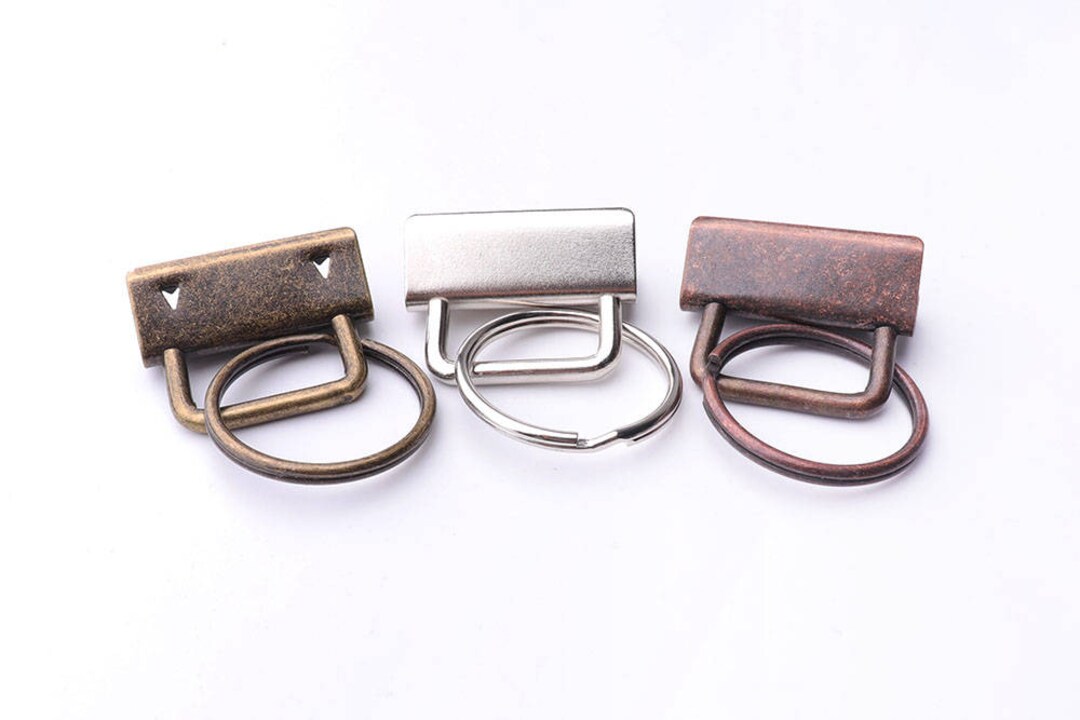 10set Key Fob Hardware With Key Rings Sets for Making Ribbon/fabric Key ...