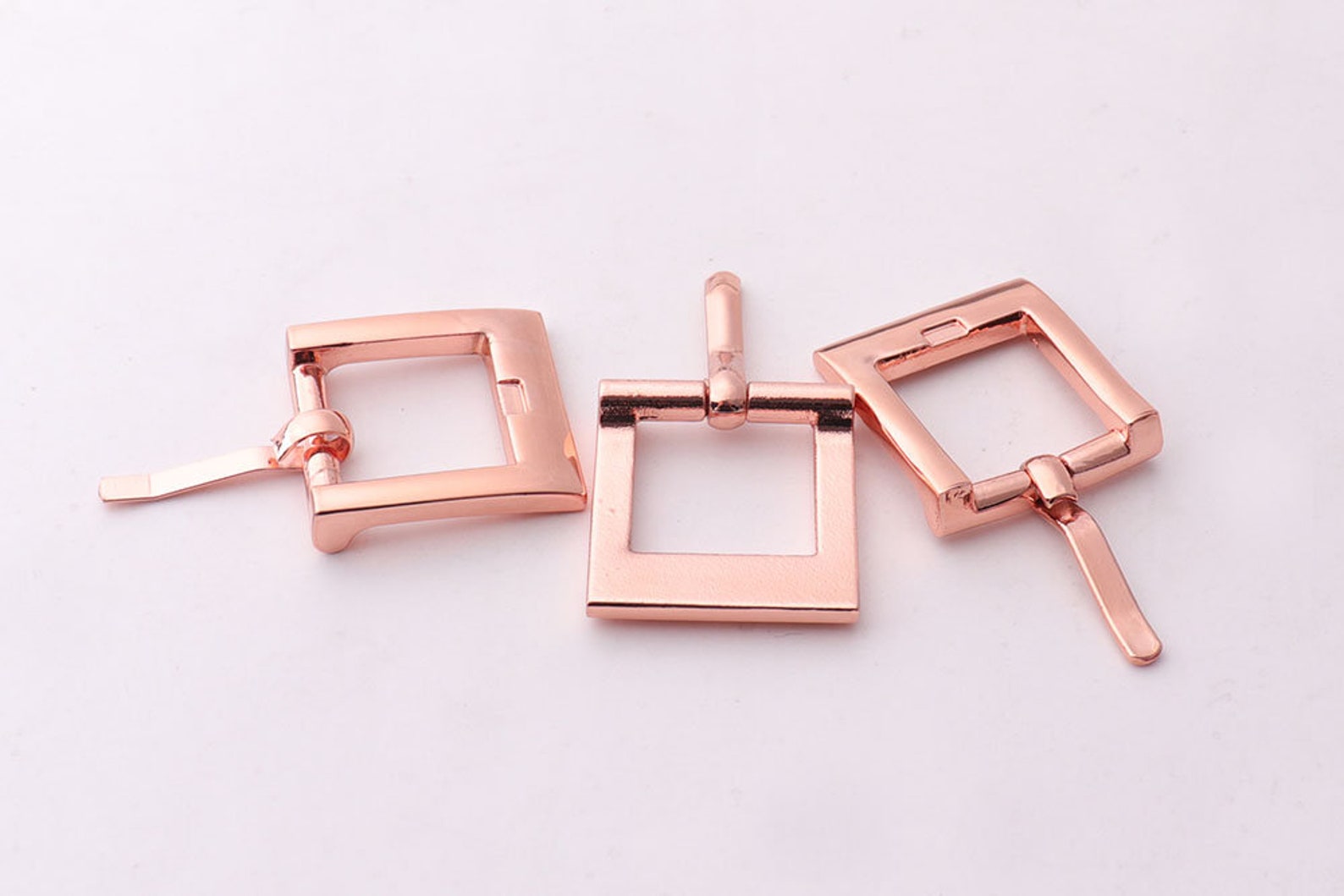 6pcs 1/2''inch 13mm Rose Gold Center Bar Buckle Pin | Etsy