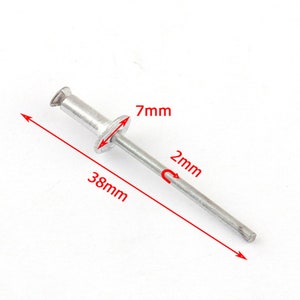 Silver Rivets Aluminum Rivet 38mm Long Pop Rivets Aluminum Pop Rivets ...