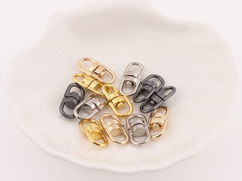 Swivel Connectors Double Loops Connectors Clasps for Key - Etsy