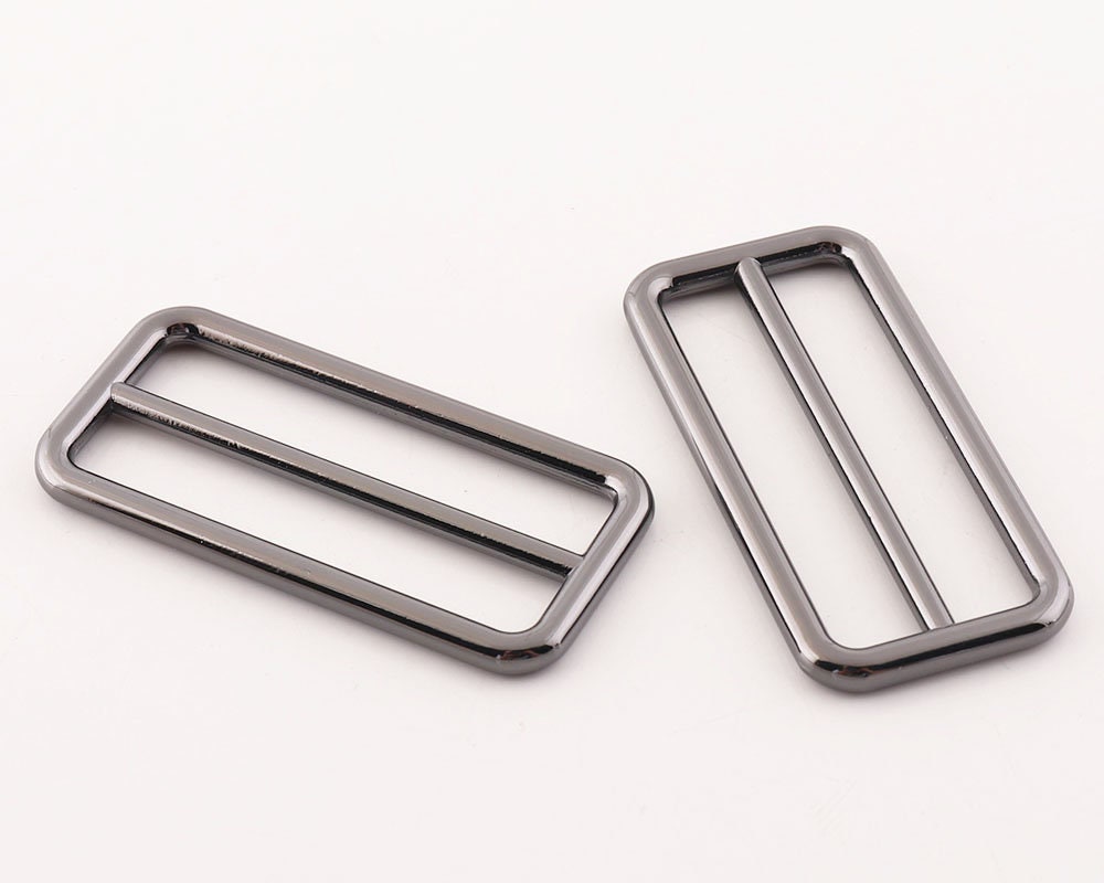 Gunmetal Adjuster buckle 38mm Metal Slide Buckle adjuster | Etsy