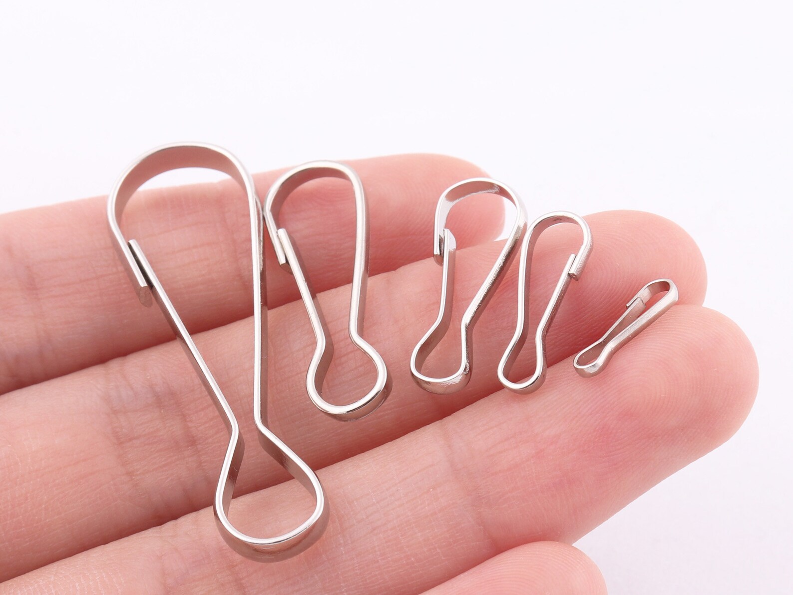 Lanyard Hooks Spring Lanyard Clips Snap Clip Hooks for ID Card/keychain ...