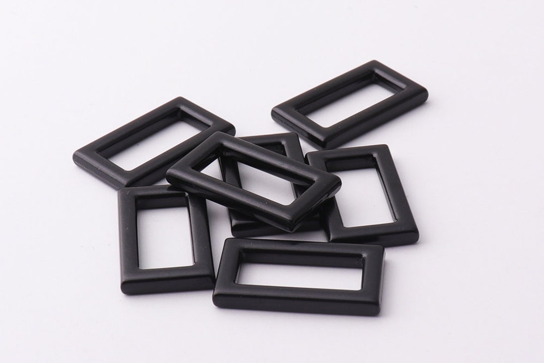 3/4"inch Black Rectangle Rings Metal Rectangle Buckle Ring Purse Ring ...