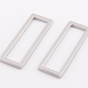 2"(50mm) Rectangle Buckle Rectangular Ring Wire Loops Rectangular ...