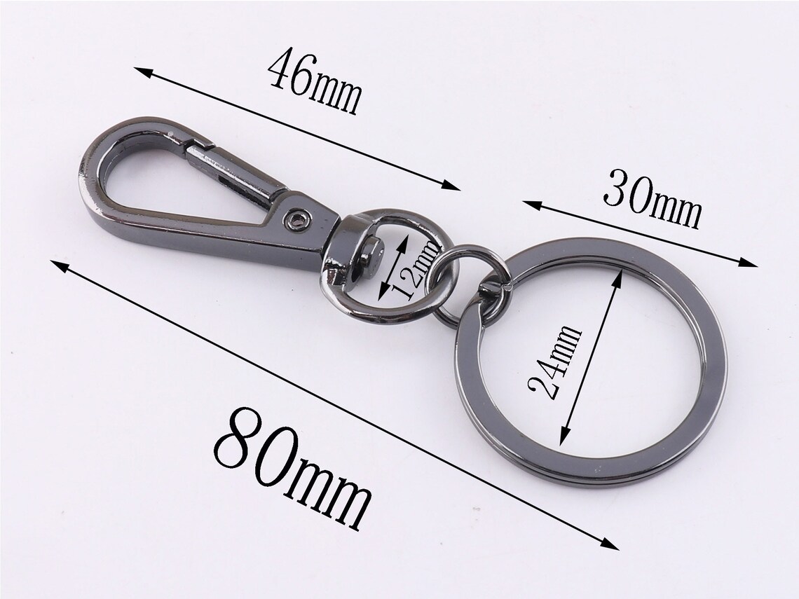 Keychains Key Rings Keychain With Lobster Swivel Clasps Snap Clip Hook ...