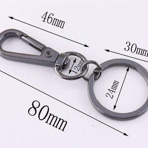 Keychains Key Rings Keychain With Lobster Swivel Clasps Snap Clip Hook ...