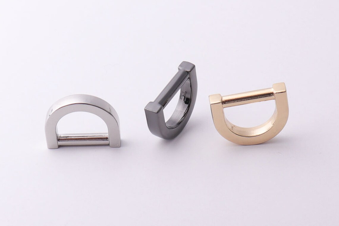 Flat D Rings 12mm1/2inch D-ring Findings Metal D Ring - Etsy