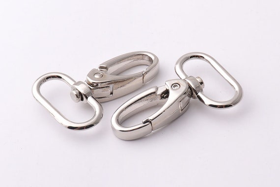 6pcs Silver Swivel Clasps 25mminner Push Gate Swivel Hook | Etsy