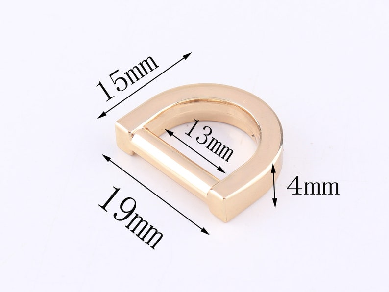 Gold D Ring Flat D Rings D-ring Findings Metal D Ring Key | Etsy