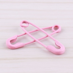 200pcs 19mm Safety Pins Pink Safety Pin Brooch Small Safety Pin Metal ...