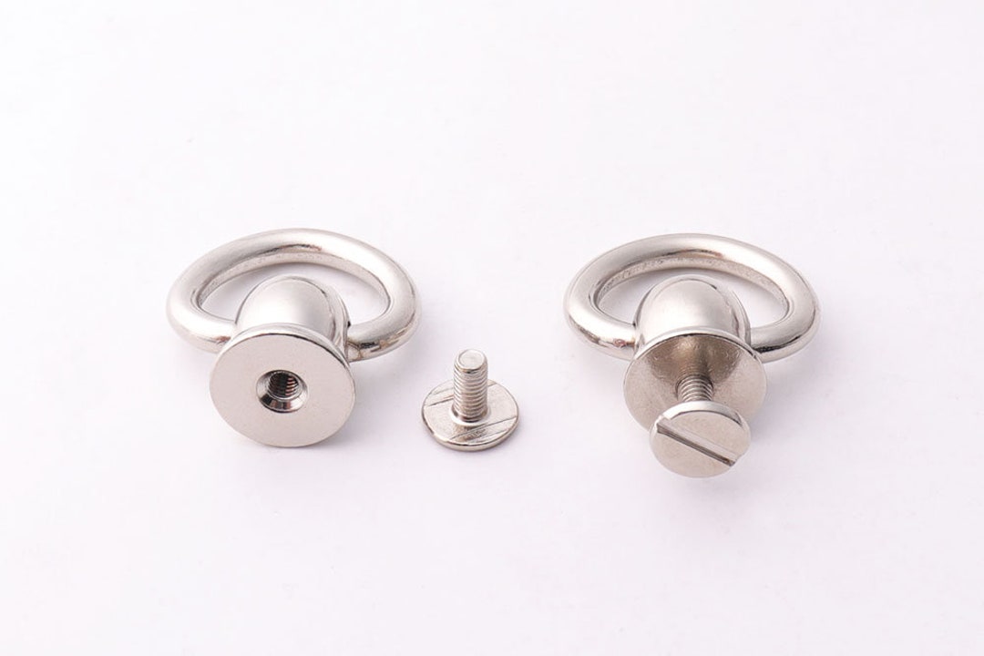 6set Screw in Connector Pull Ring With Screw Purse Chain Loops Strap ...