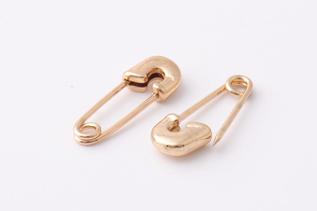 Pale Gold Safety Pins 20mm*18mm Small Safety Pins Gold Pins Findings ...
