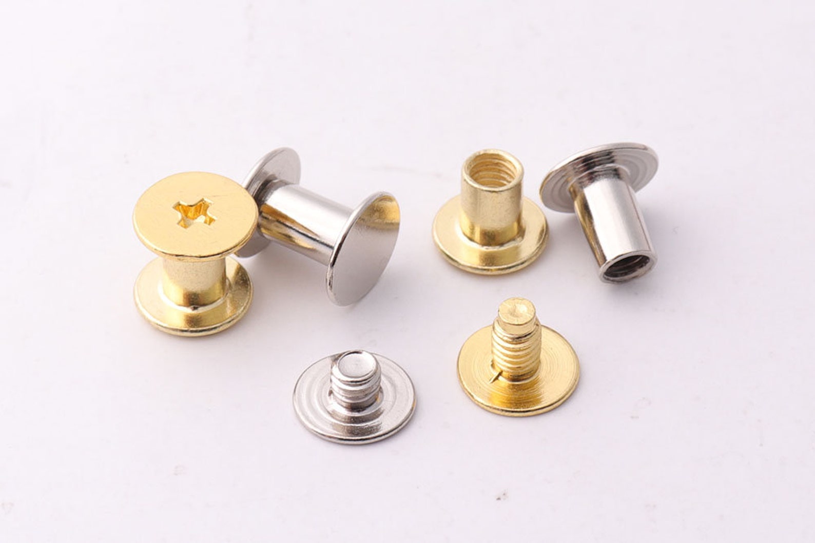 20set 9mm Screw rivets Chicago screw Fastening Screws Rivets | Etsy