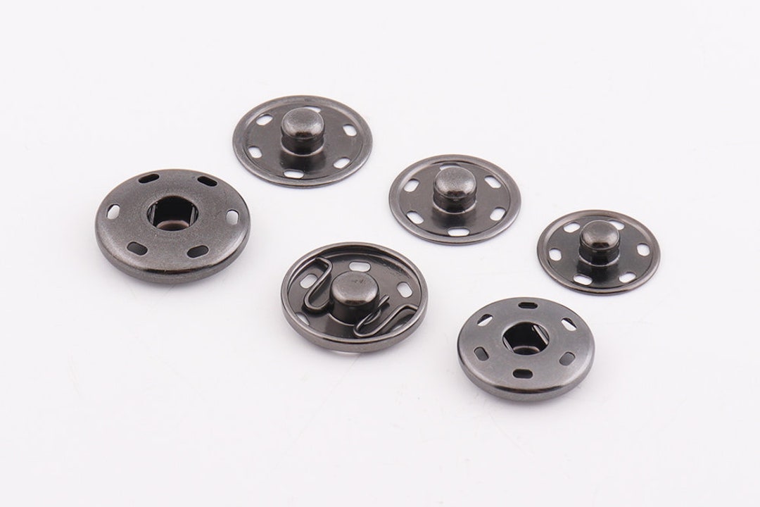 Gunmetal Snap Fastener 21mm 23mm 25mm Gunmetal Snap Buttons Press Stud ...