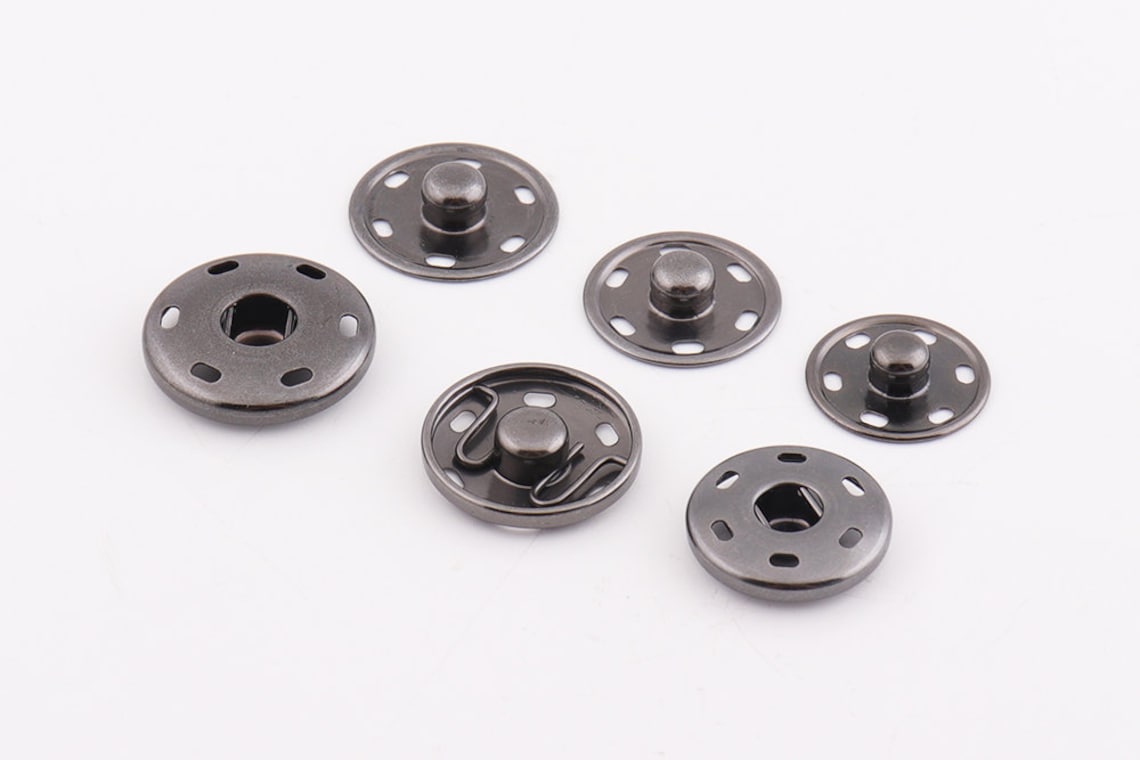 Gunmetal Snap Fastener 21mm 23mm 25mm Gunmetal Snap Buttons - Etsy