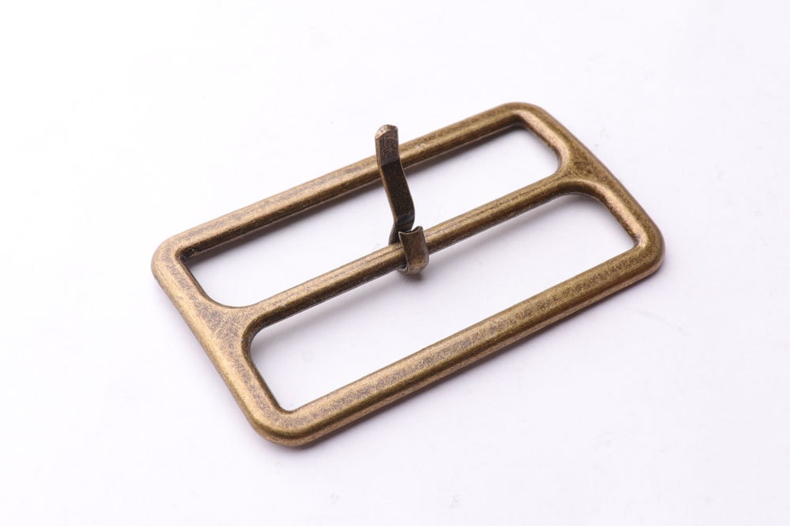 Bronze Pin Buckle Center Bar Buckle 6pcs 50mm Slide Buckle - Etsy