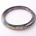 Flow Rings Rainbow/silver Kinetic Ring Spring Arm Slinky Flow Ring Toy ...