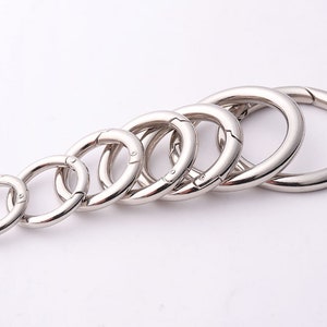 6pcs Spring Gate Ring Silver O-rings Round Gate Ring Spring - Etsy